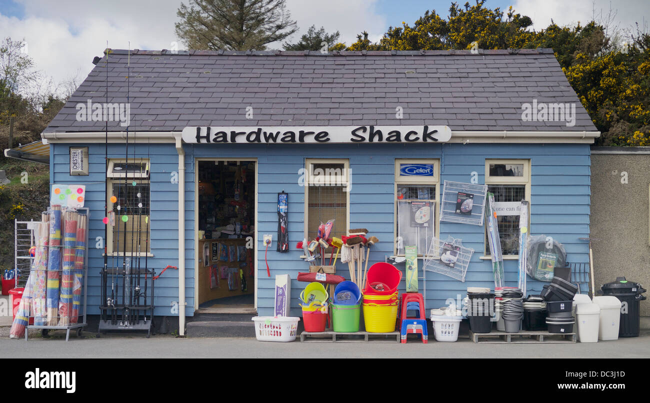 Popular hardware shop, Abersoch, North Wales Stock Photo - Alamy