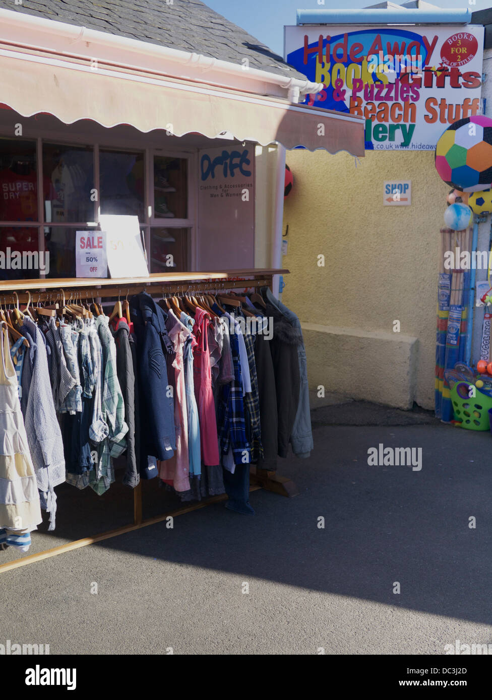 Wares on display Stock Photo - Alamy