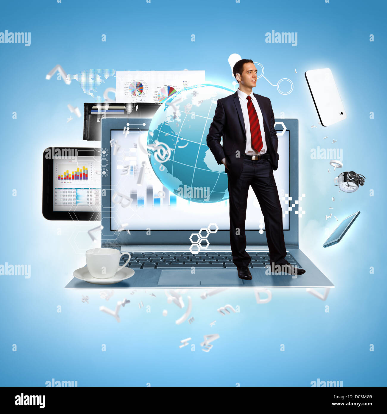 Modern technology illustration Stock Photo - Alamy