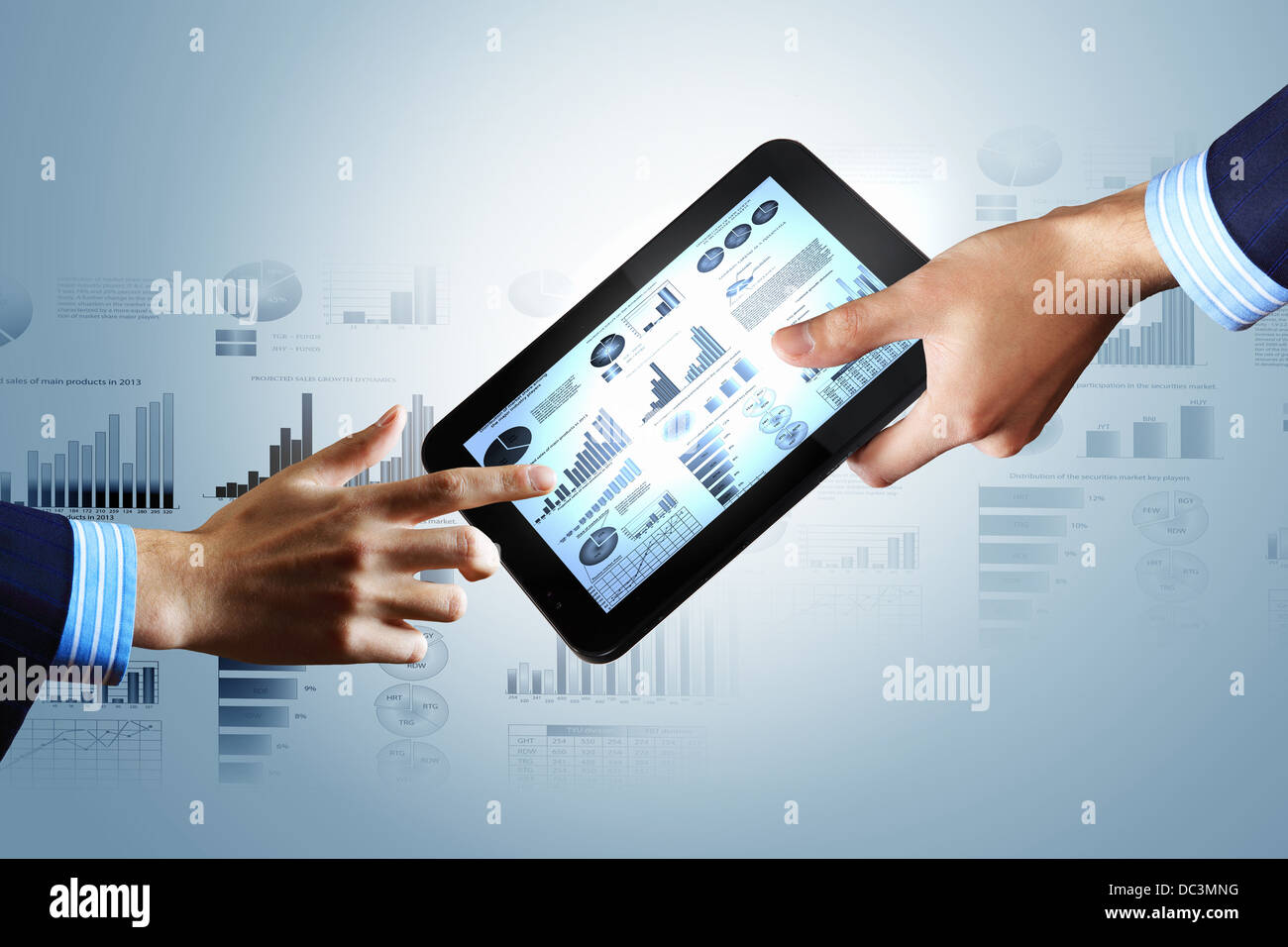 Modern computer technology in business Stock Photo - Alamy