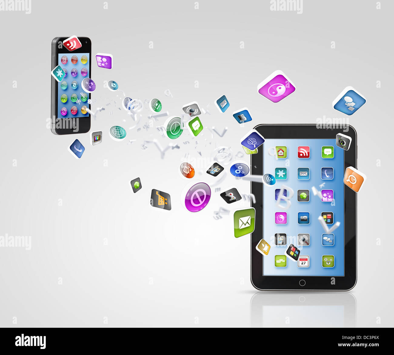 Modern communication technology Stock Photo - Alamy