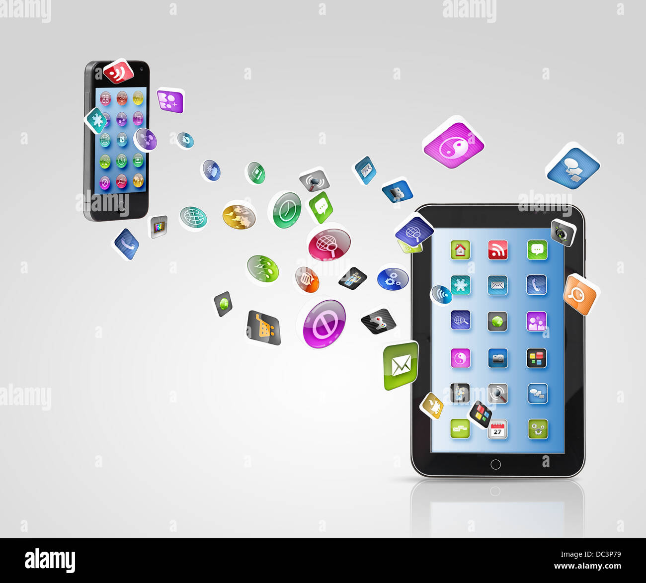 Modern communication technology Stock Photo - Alamy