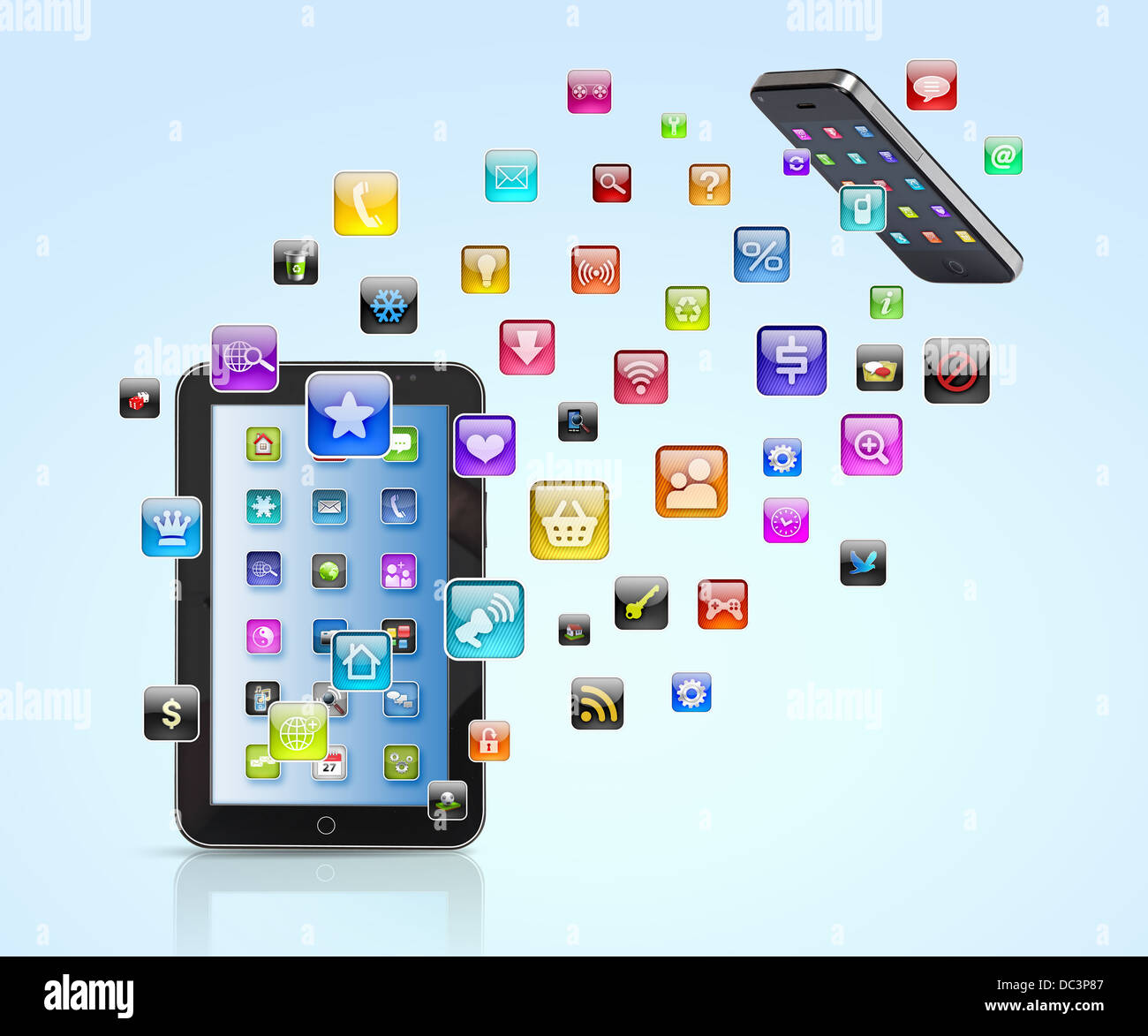 Modern communication technology Stock Photo - Alamy