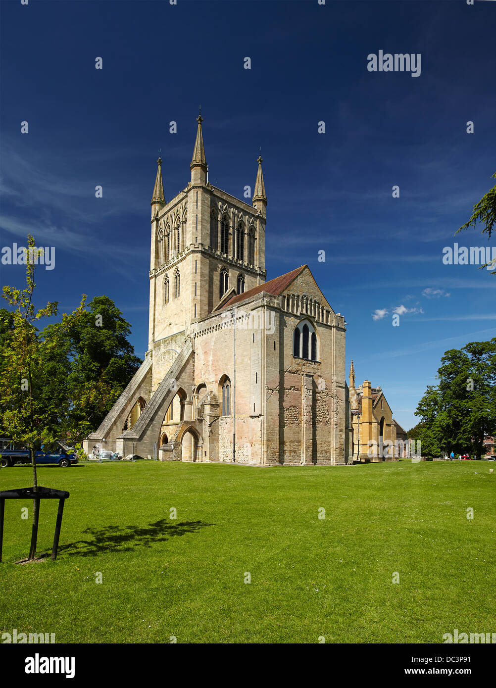 The Abbey Church of the Holy Cross, Pershore, Gloucestershire, England ...