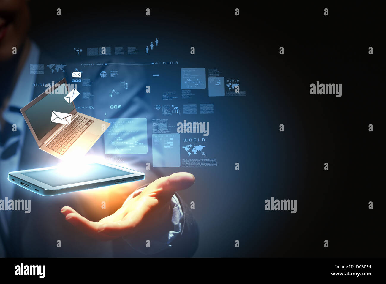 Touch screen computer device Stock Photo - Alamy