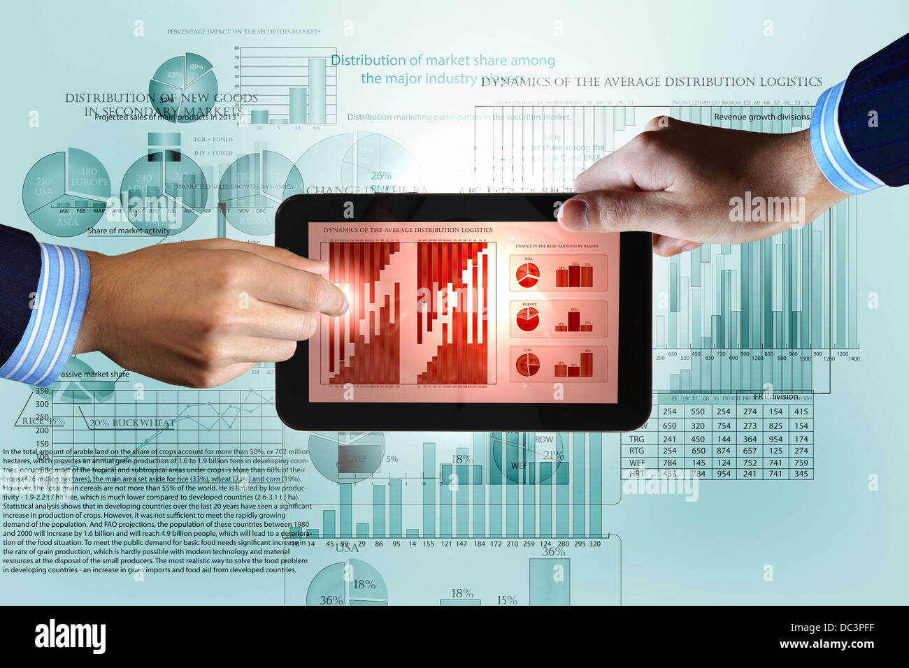 Modern computer technology in business Stock Photo - Alamy