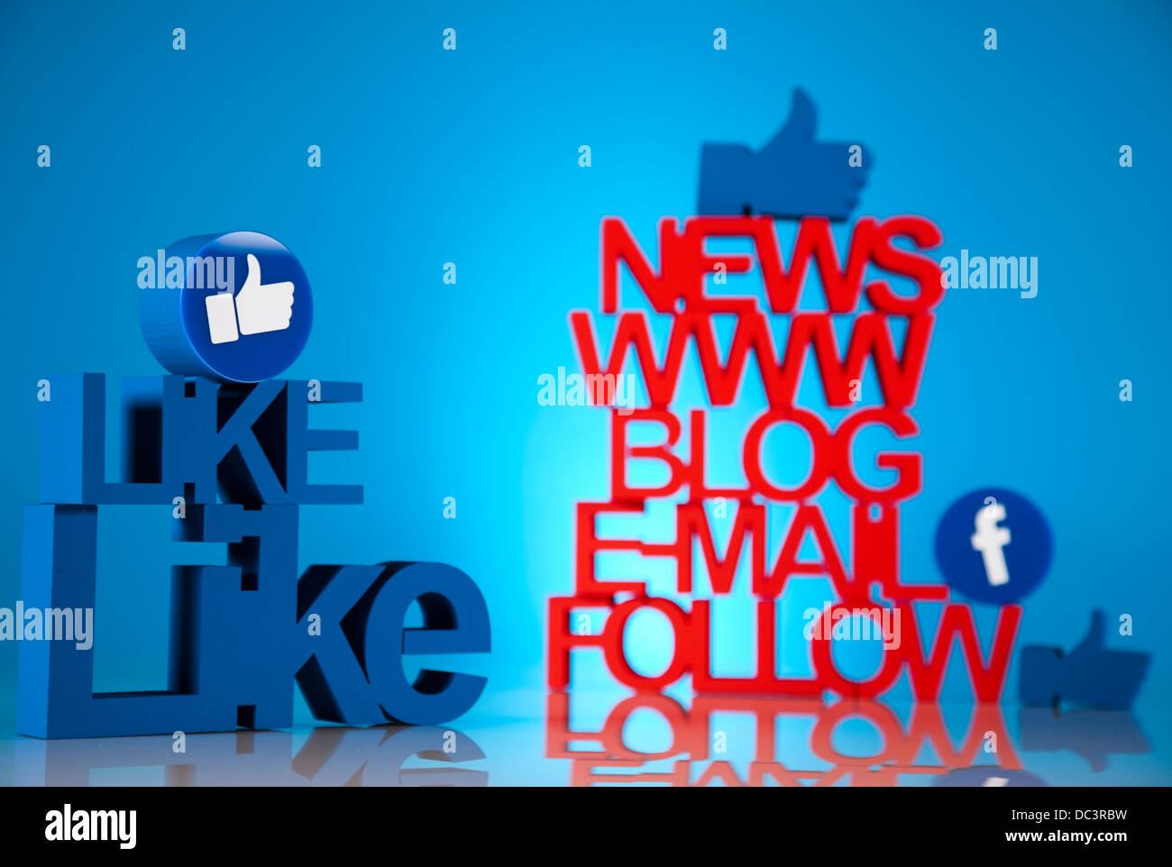 Like symbol,Thumbs up symbol, Social media Stock Photo - Alamy