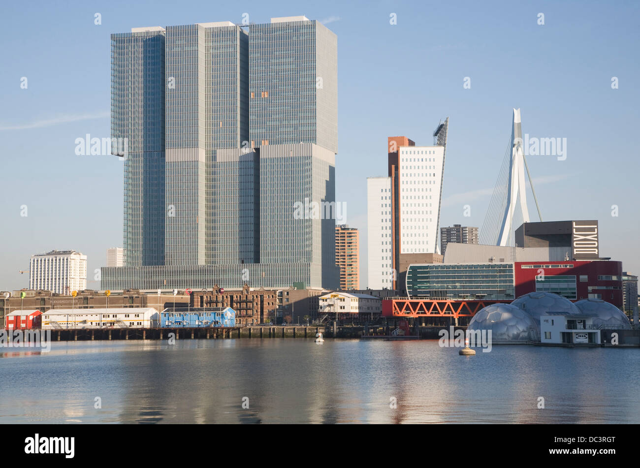 De Rotterdam building exterior complete Rotterdam Netherlands Stock ...
