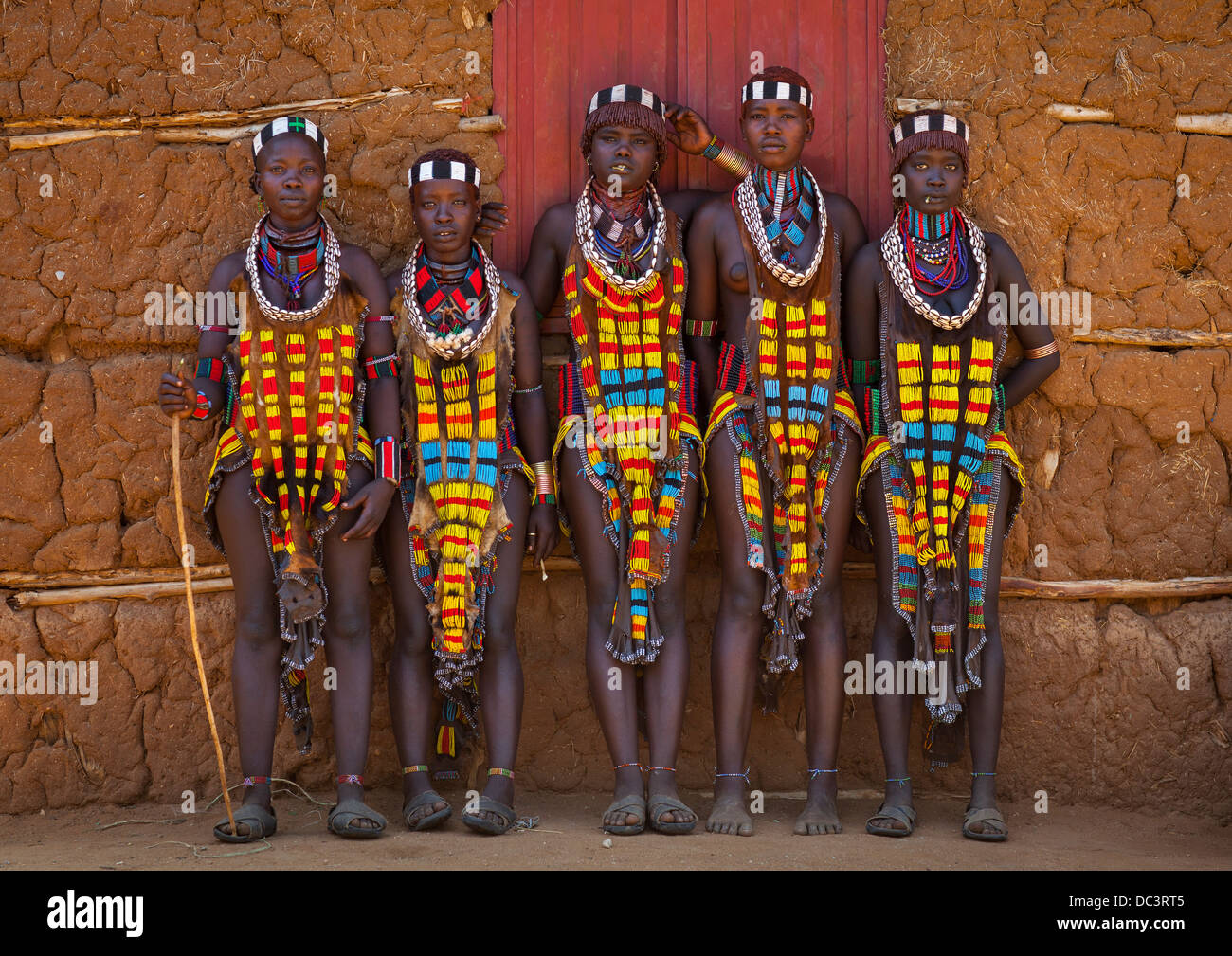 Hamer Tribe Women, Turmi, Omo Valley, Ethiopia Stock Photo, Royalty ...