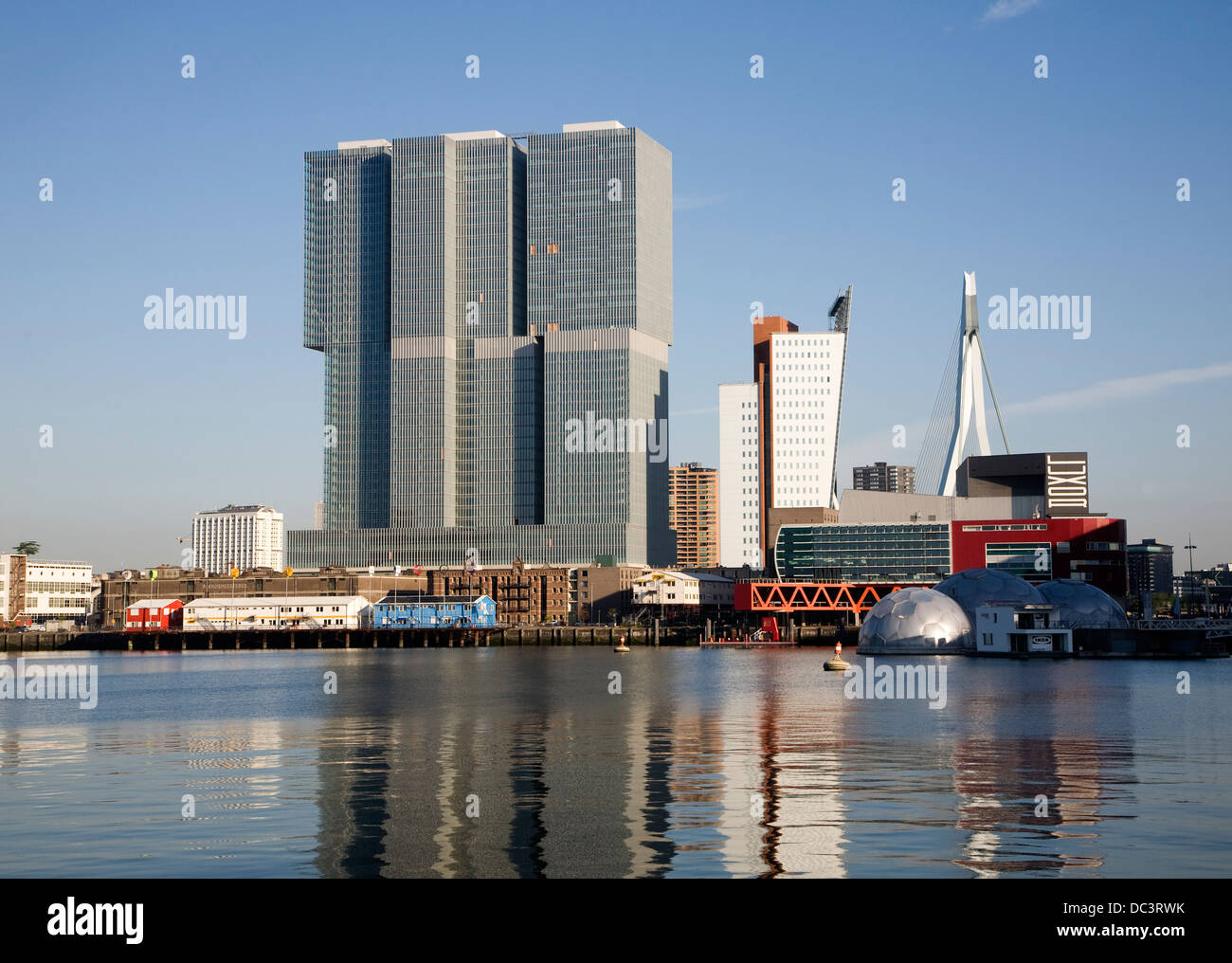 De Rotterdam building exterior complete Rotterdam Netherlands Stock ...