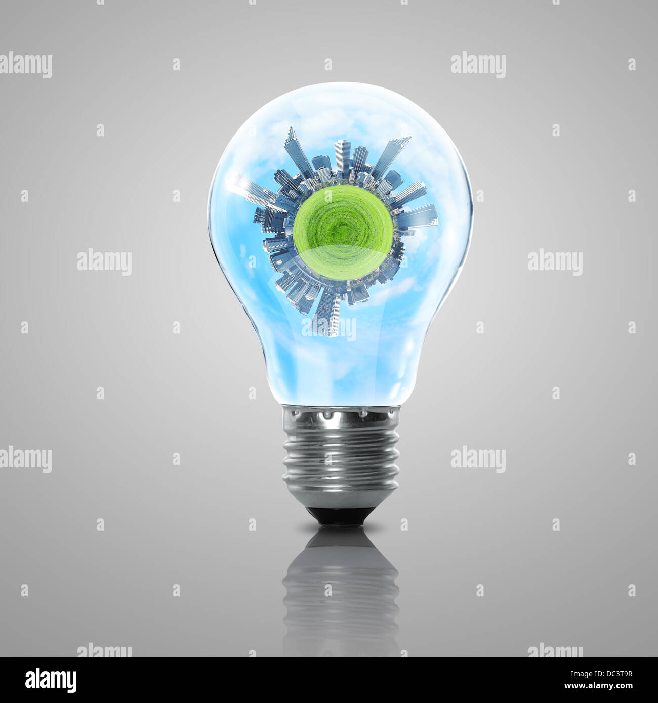 Planet earth inside light bulb hi-res stock photography and images - Alamy