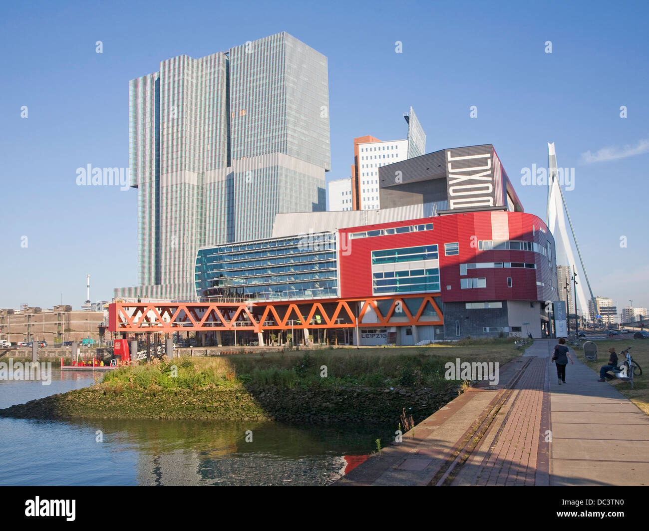 Luxor theatre and De Rotterdam building Rotterdam Netherlands Stock ...