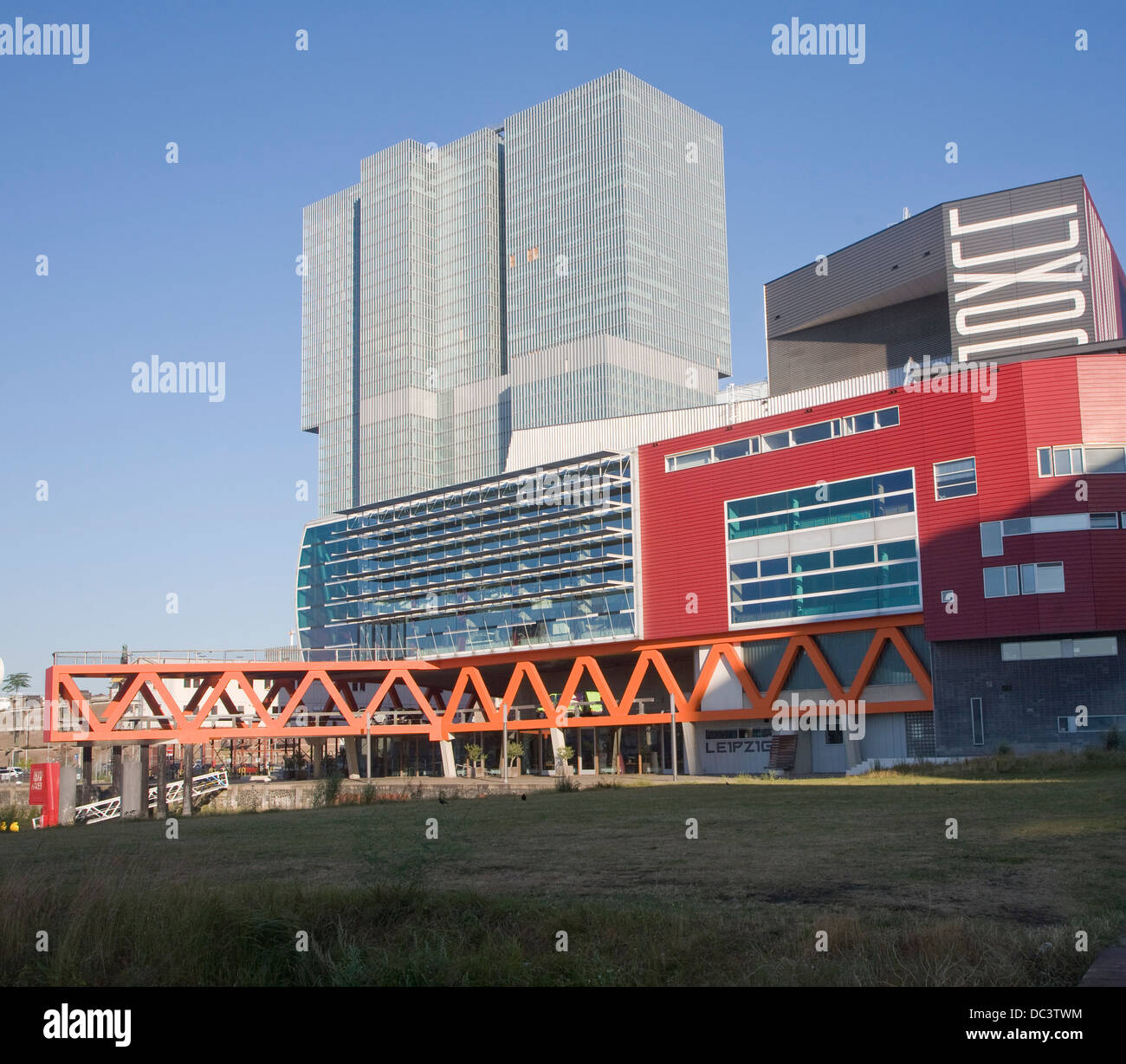 Luxor theatre and De Rotterdam building Rotterdam Netherlands Stock ...