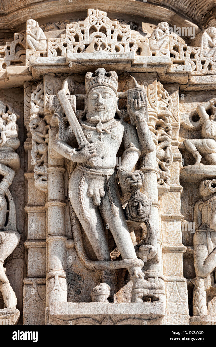 Ancient Sun Temple in Ranakpur. Jain Temple Carving Stock Photo - Alamy