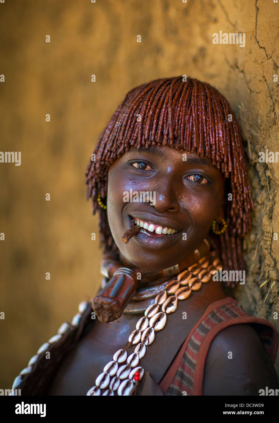 Hamer Tribe Woman, Turmi, Omo Valley, Ethiopia Stock Photo - Alamy