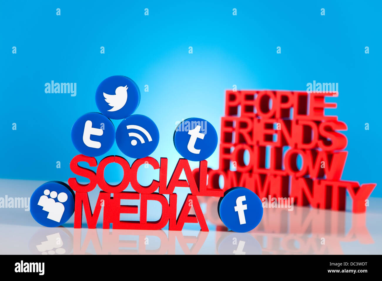Internet concept with social media Stock Photo - Alamy