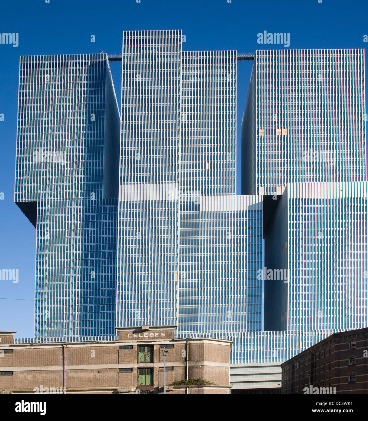 De Rotterdam vertical city building nearing external completion towers ...