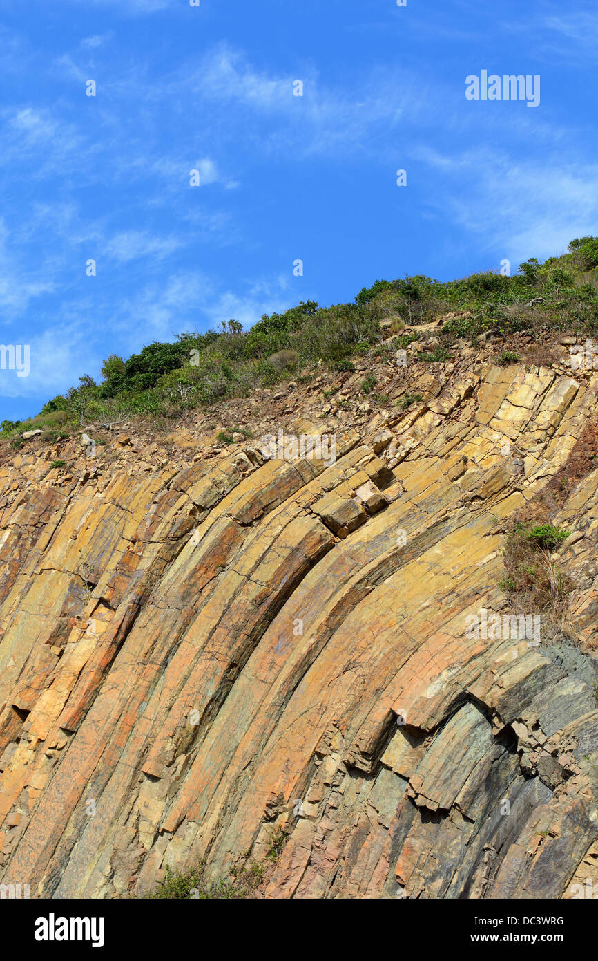 Hong Kong Geographical Park , hexagonal column Stock Photo - Alamy