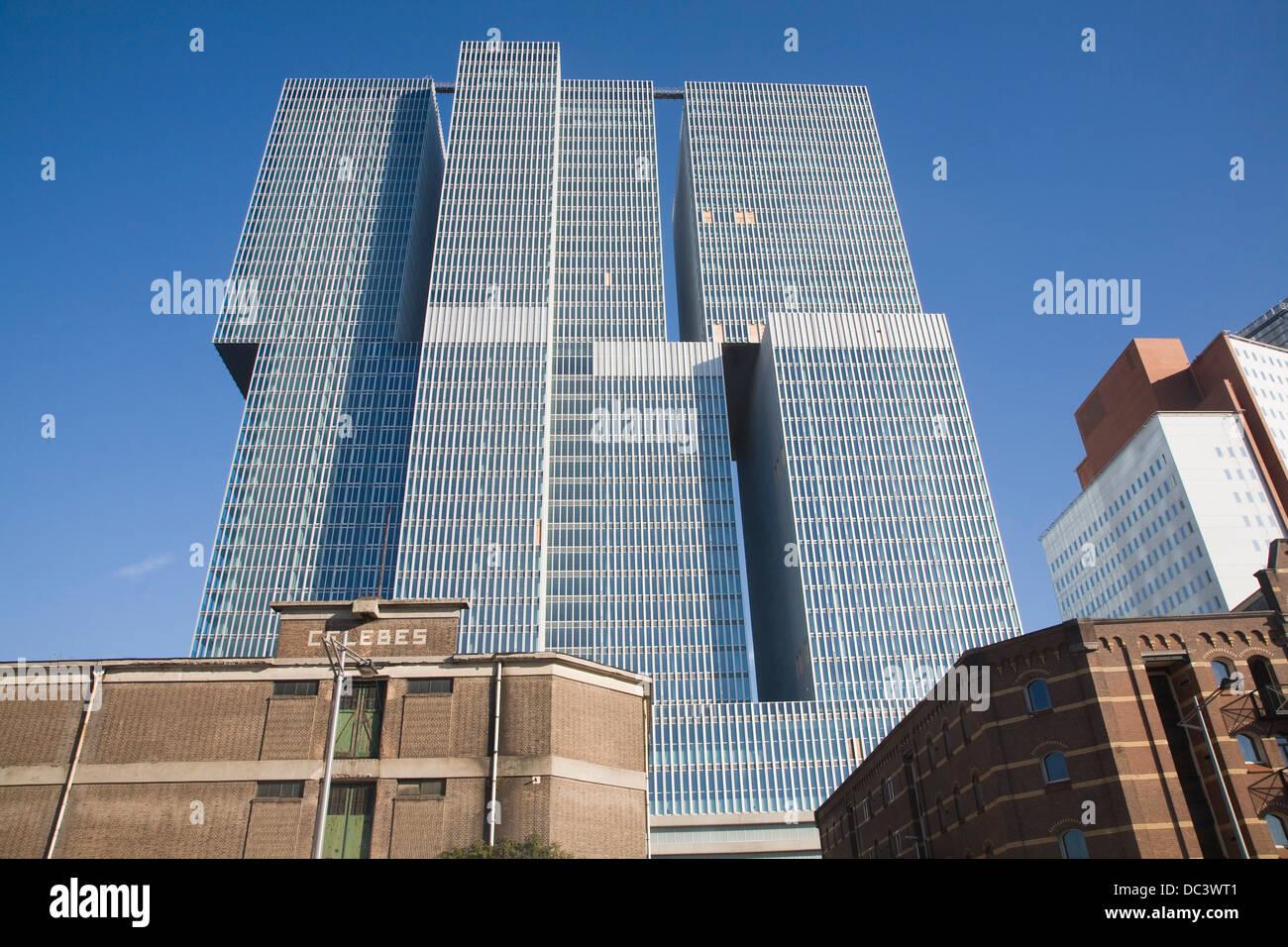 De Rotterdam vertical city building nearing external completion towers ...