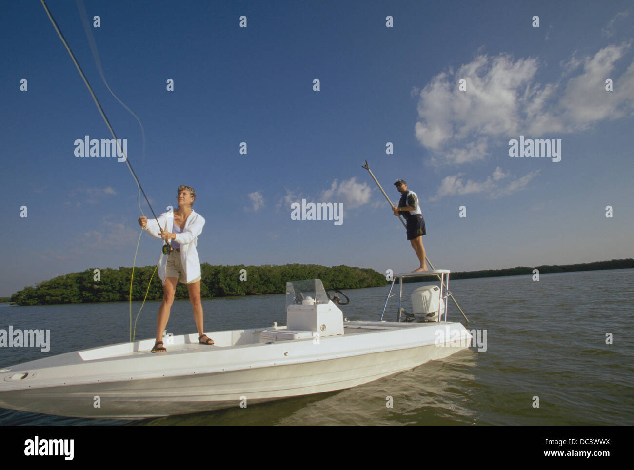 Husband and wife fly fishing hi-res stock photography and images - Alamy