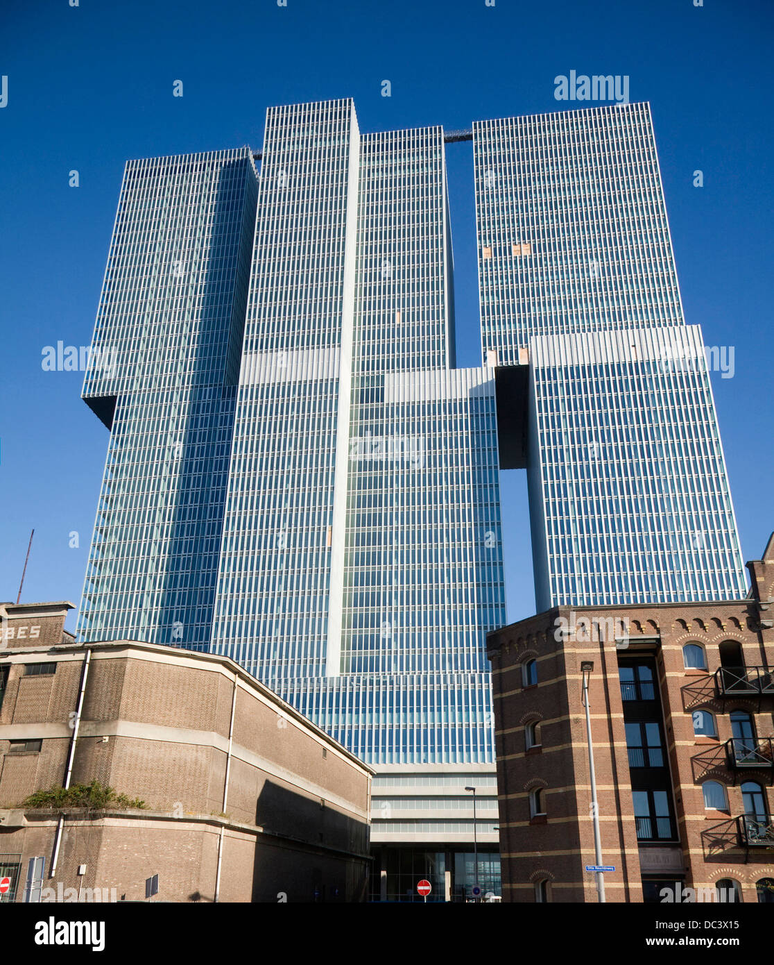 De Rotterdam vertical city building nearing external completion towers ...