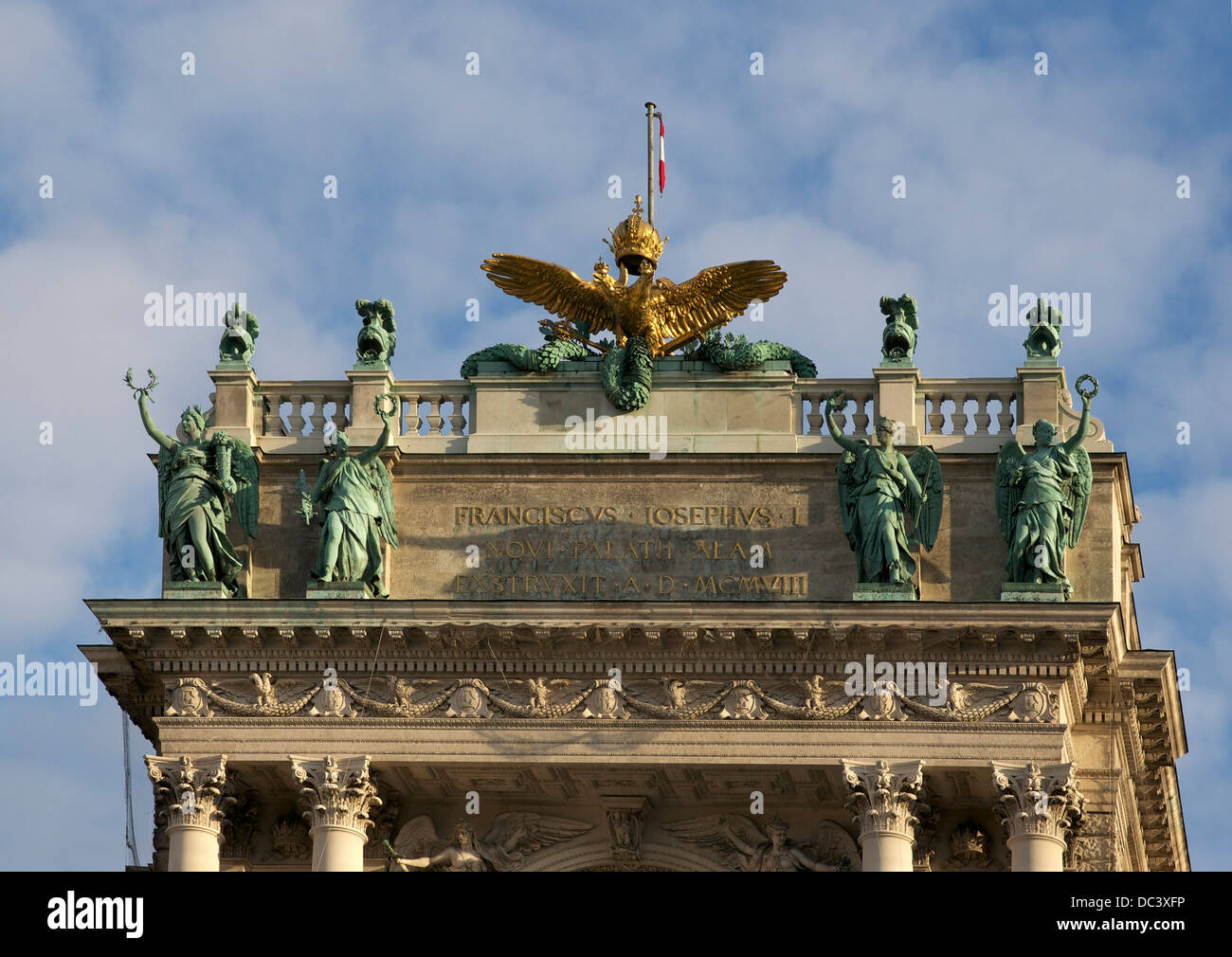 The central upper part of the "Neue Burg", built by emperor Franz ...