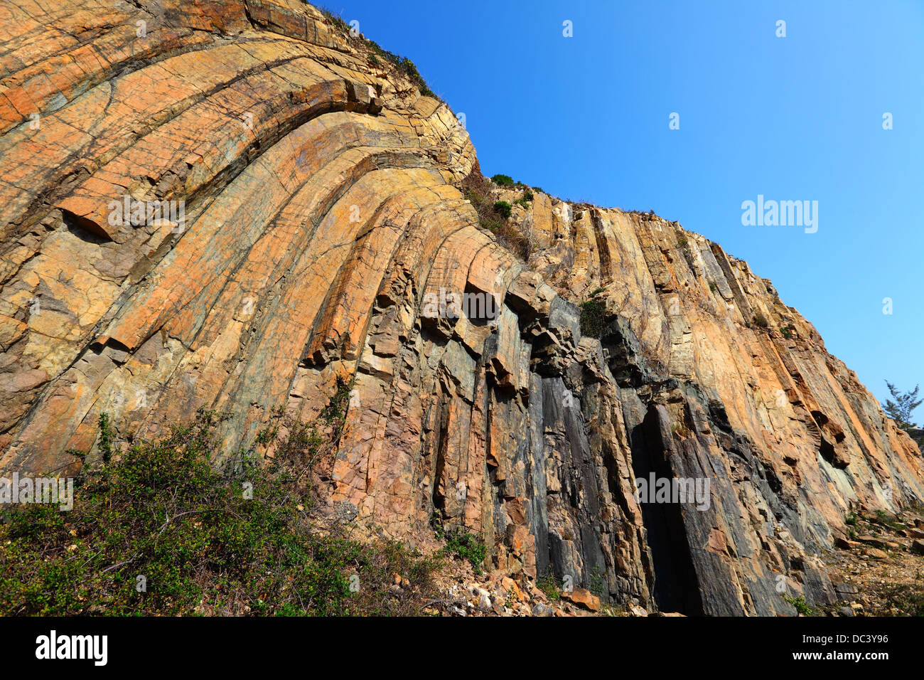 Hong Kong Geographical Park , hexagonal column Stock Photo - Alamy