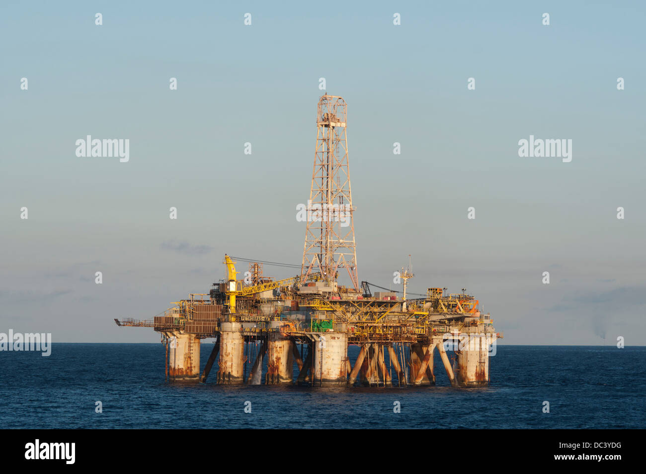 Drilling rig P XV offshore Rio de Janeiro, Campos basin, Brazil ...