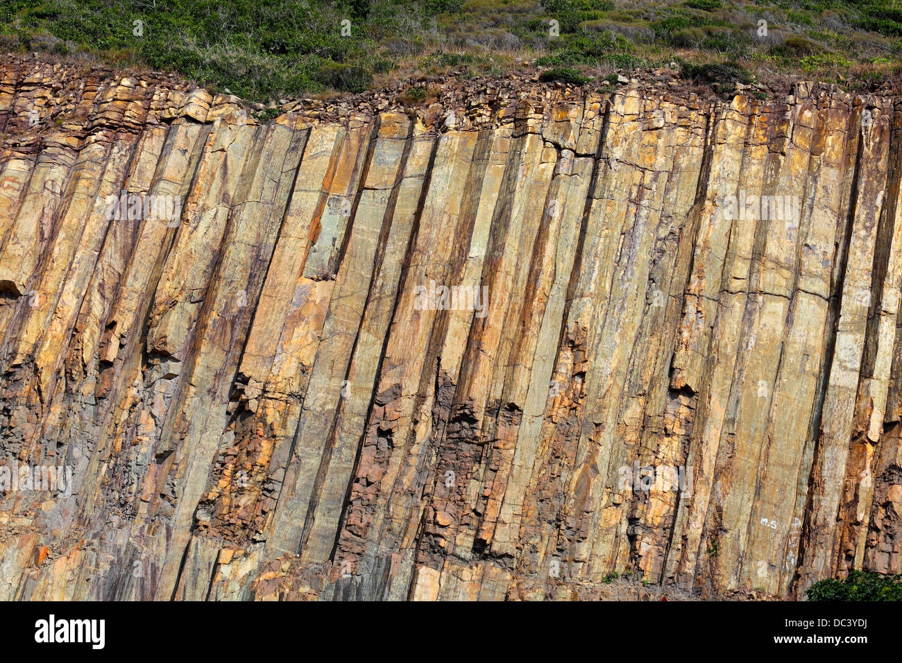 Hong Kong Geographical Park , hexagonal column Stock Photo - Alamy