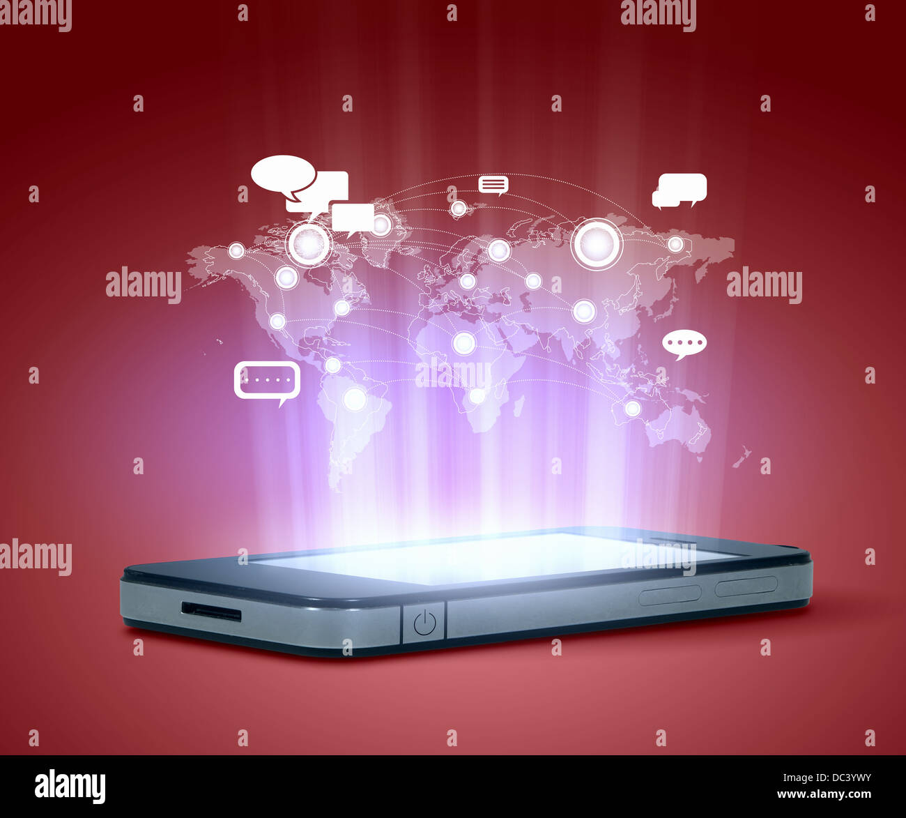 Modern communication technology Stock Photo - Alamy
