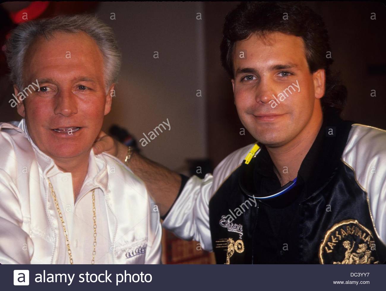 ROBBIE KNIEVEL with father Evel Knievel 1989.A4342.(Credit Image ...