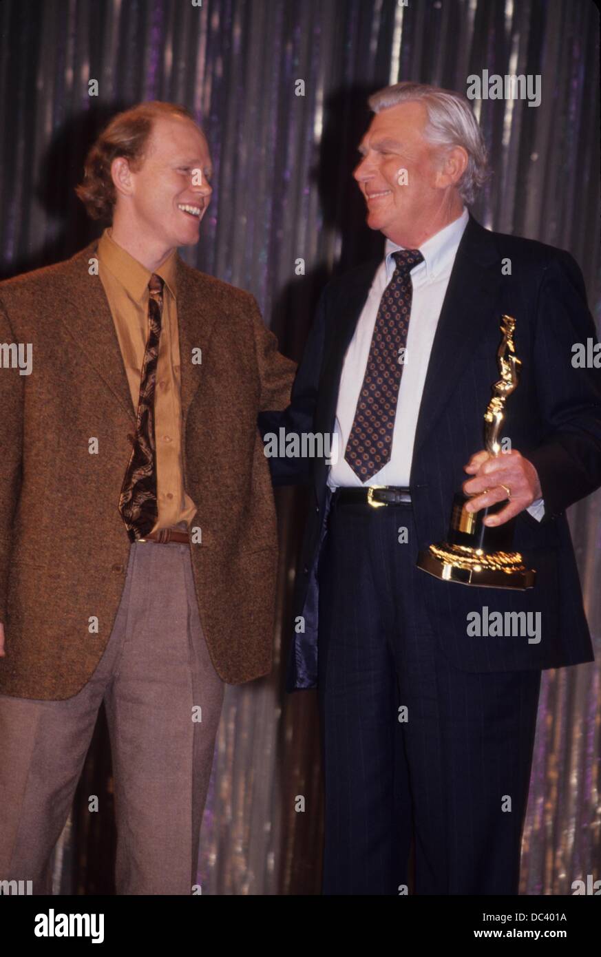 RON HOWARD with Andy Griffith.Natpe Lifetime Achievement Award 1992 ...
