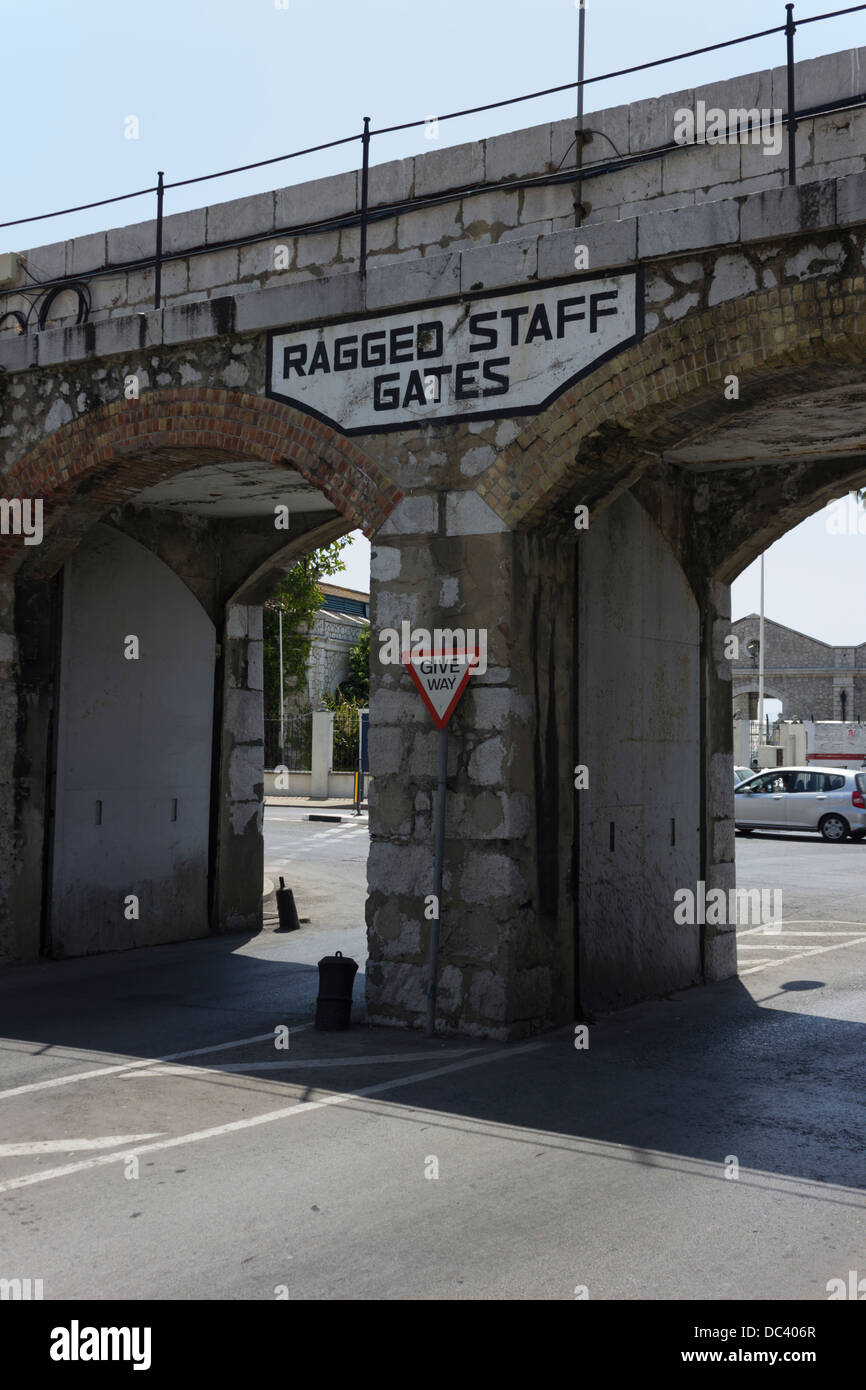 Ragged Staff Gates, Gibraltar Stock Photo - Alamy