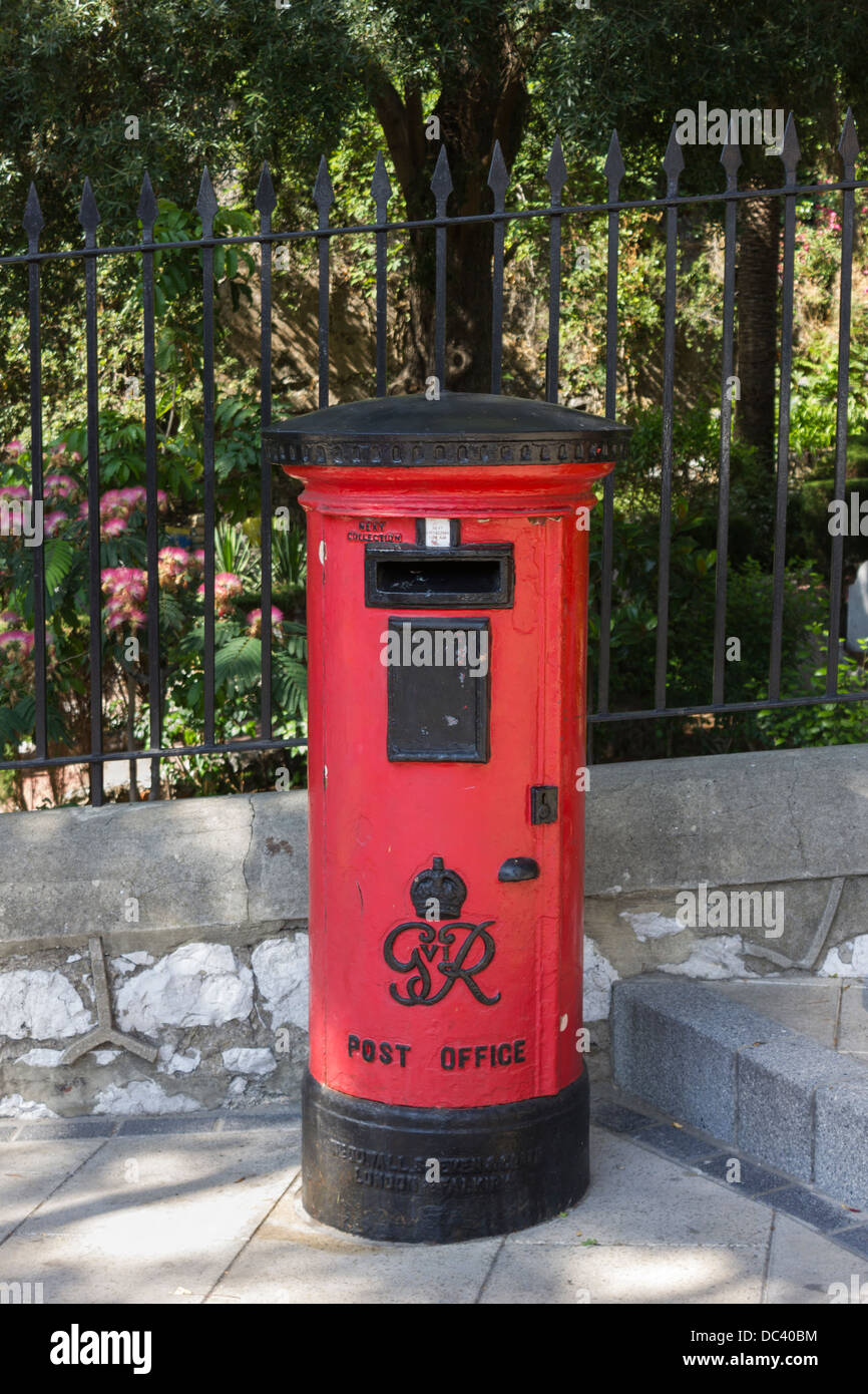 Gibraltar post box Stock Photo - Alamy