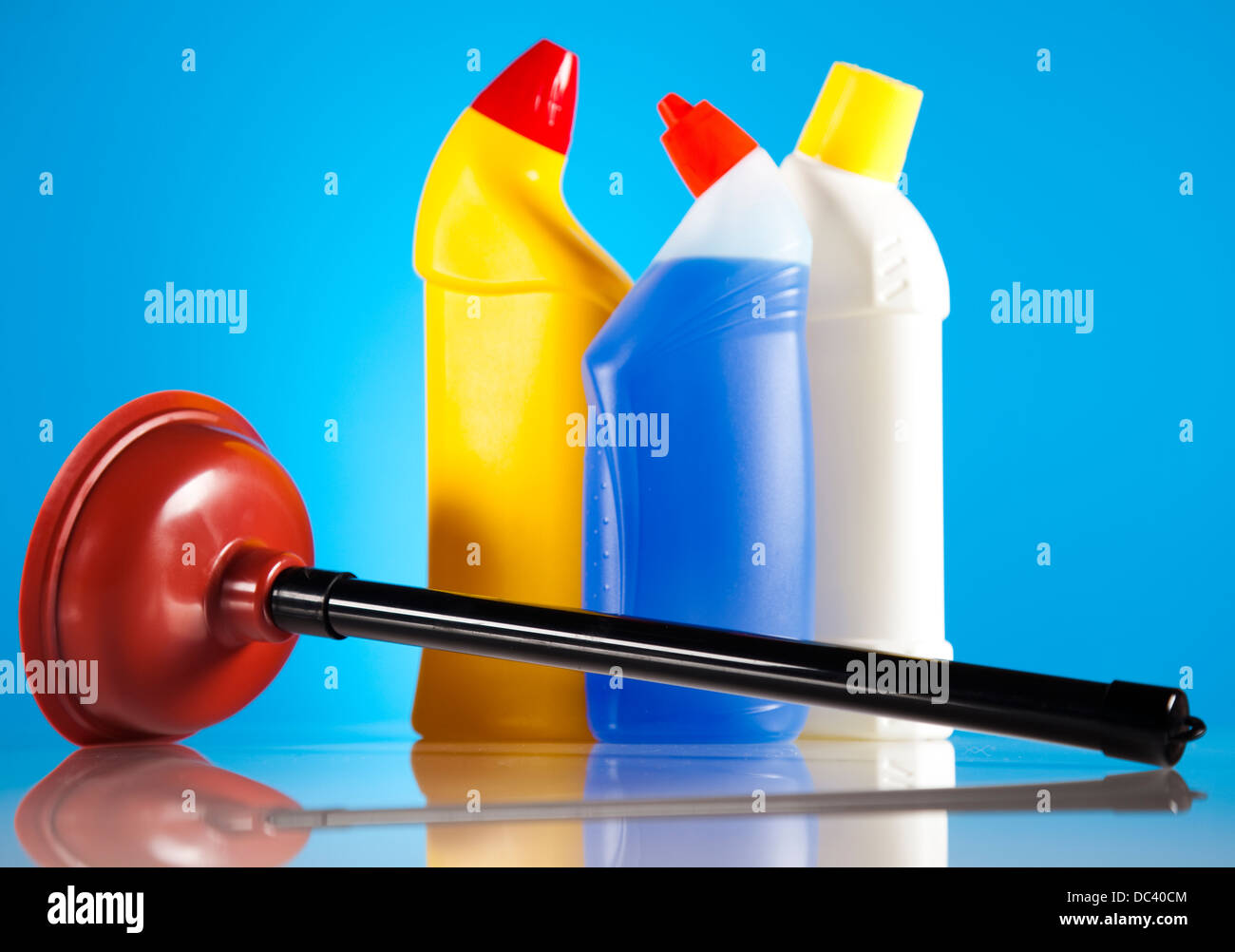 Cleaning concept in studio Stock Photo - Alamy