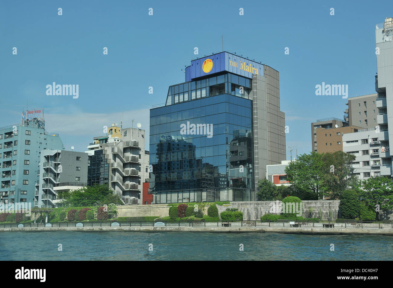 modern buildings The Maira on Sumida riverside Tokyo Japan Stock Photo ...