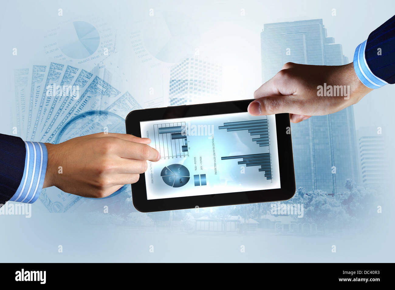 Modern computer technology in business Stock Photo - Alamy