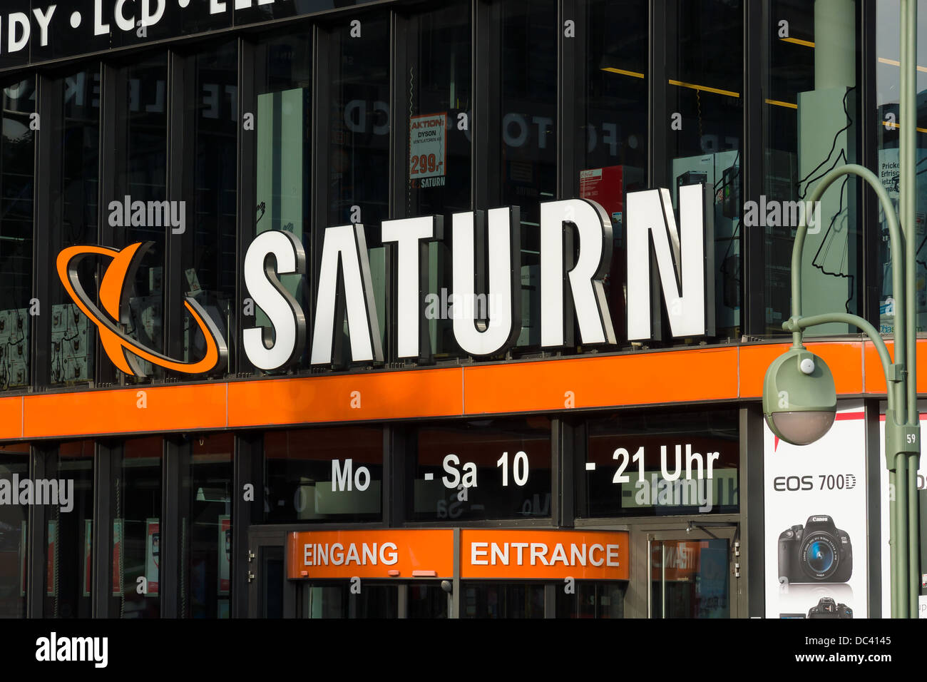 A supermarket of electronics Saturn on Kurfuerstendamm Stock Photo - Alamy