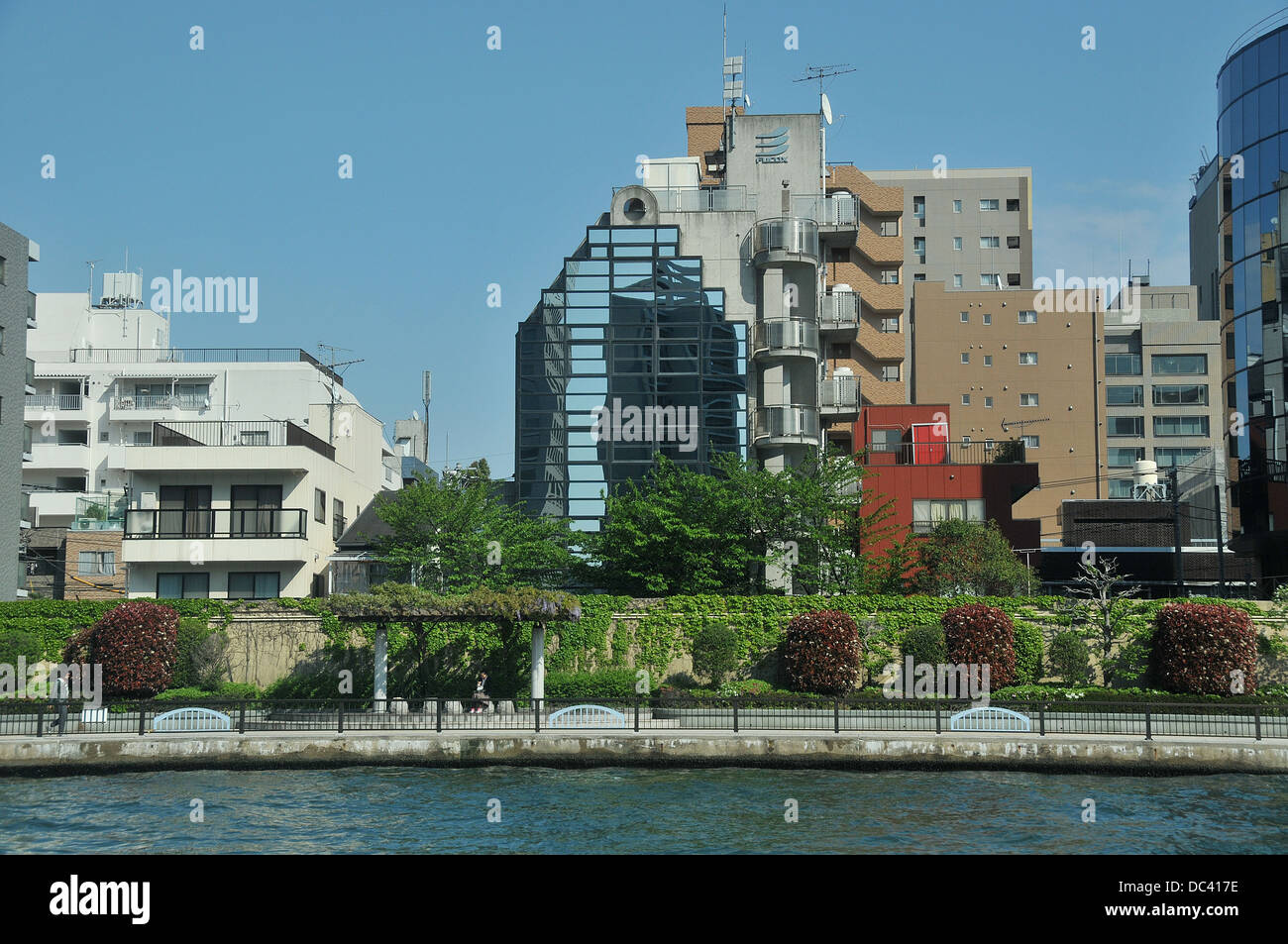 modern building on Sumida riverside Tokyo Japan Stock Photo - Alamy