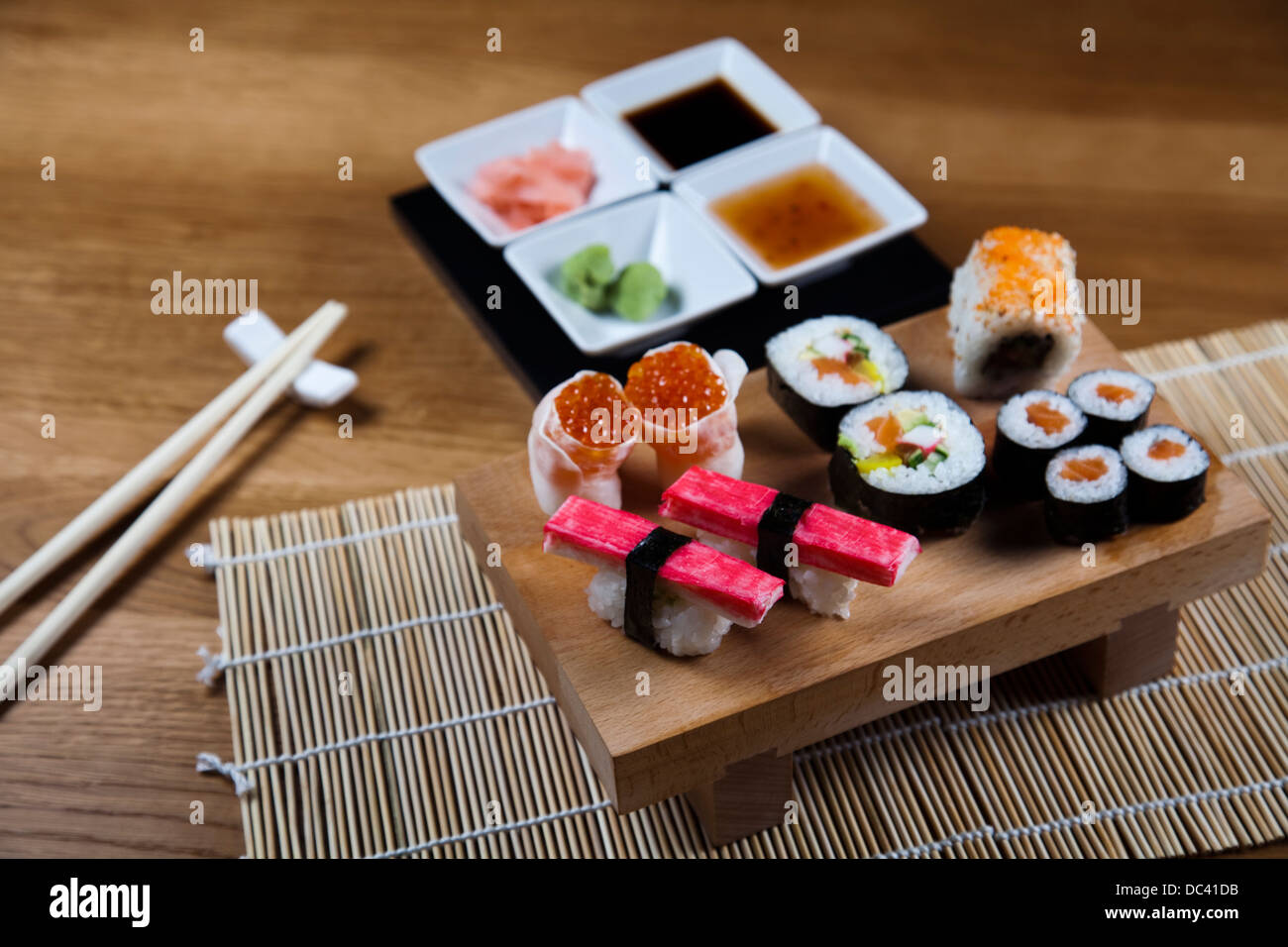 Collection of sushi Stock Photo - Alamy