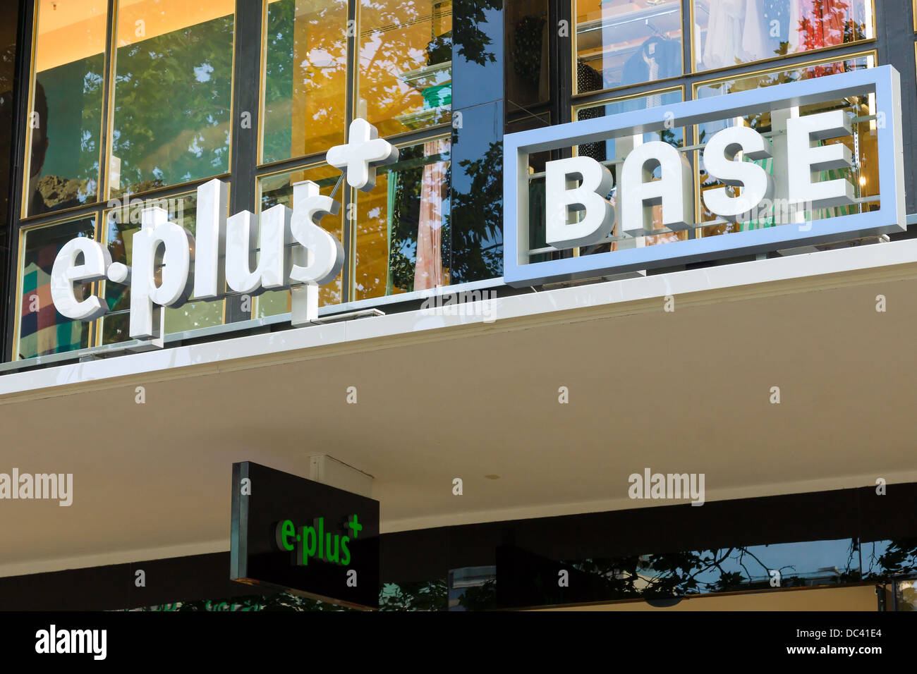 E-Plus is a mobile telecommunications operator in Germany Stock Photo ...