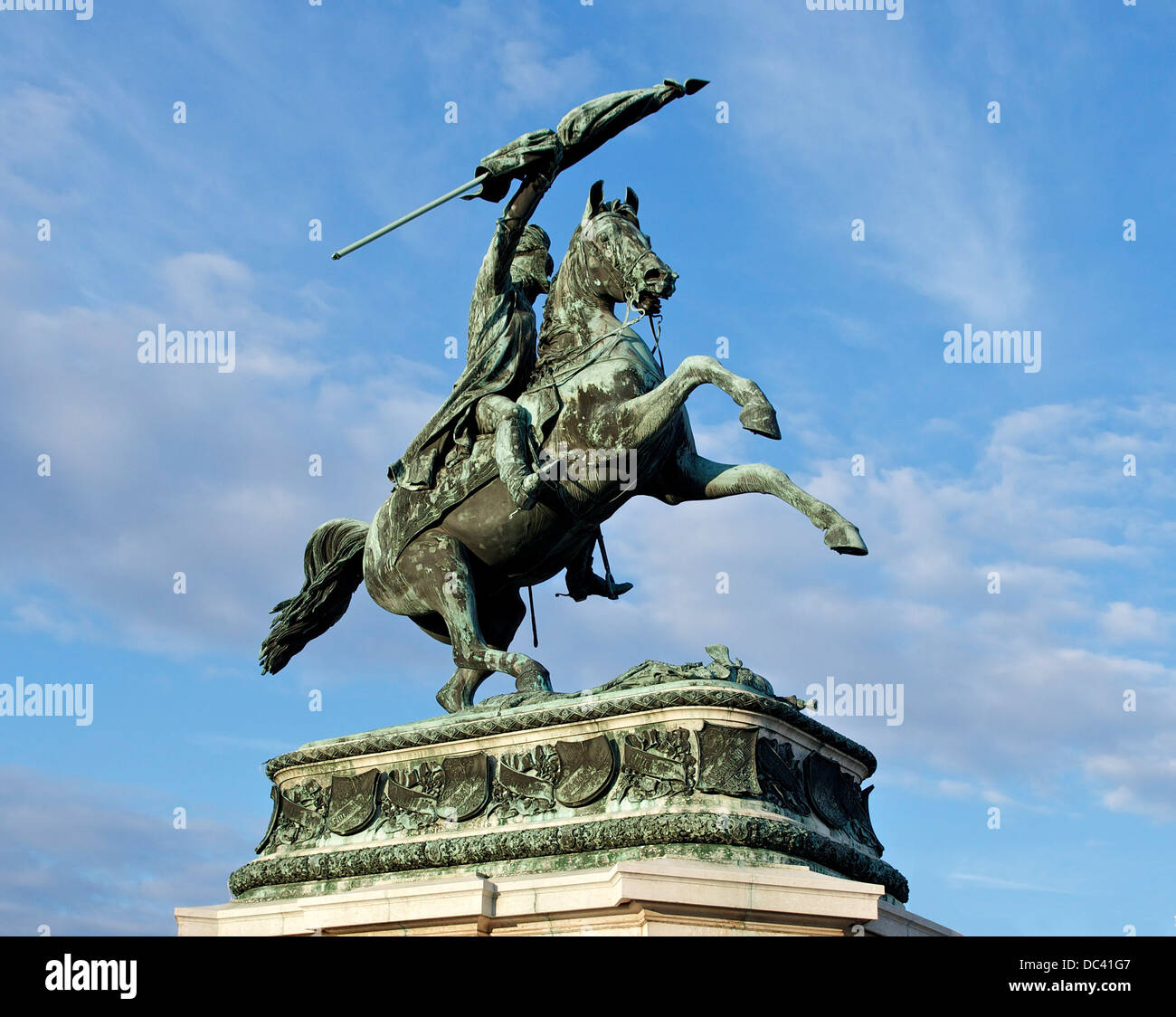 Statue of Archduke Charles, Heldenplatz, Hofburg, Vienna, Austria Stock ...