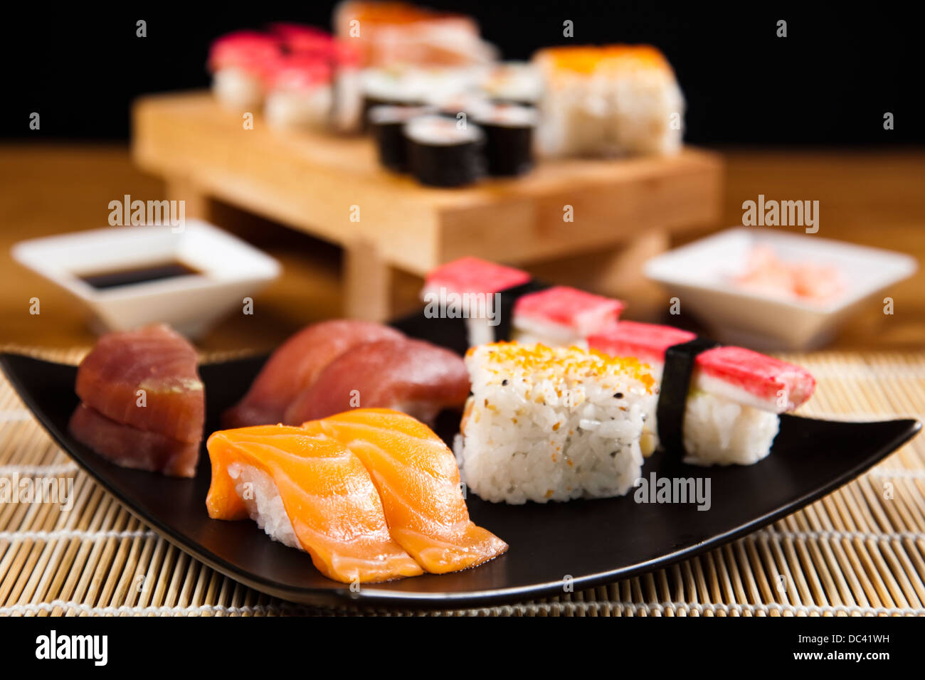 Collection of sushi Stock Photo - Alamy