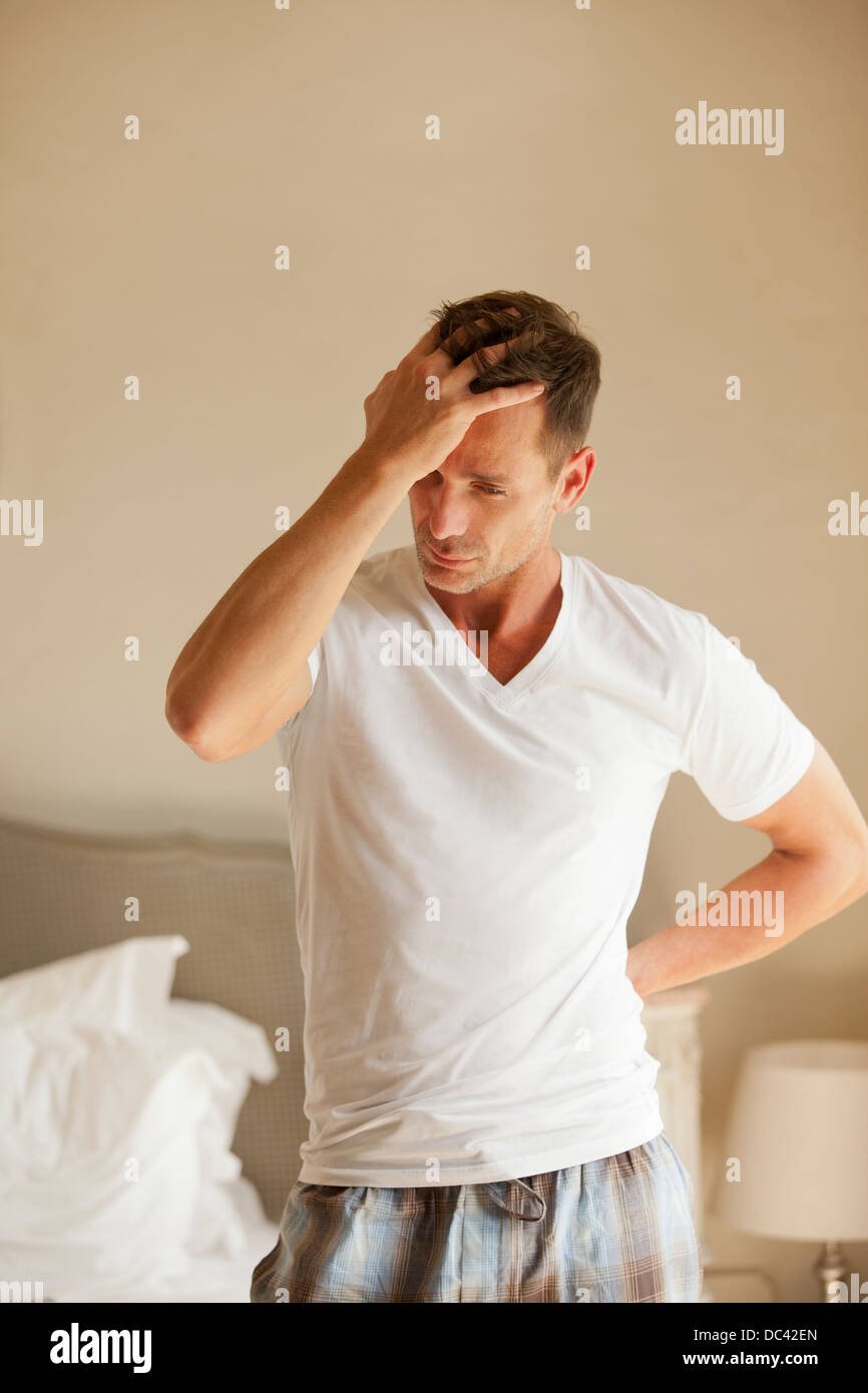 Back view aged man in hi-res stock photography and images - Alamy