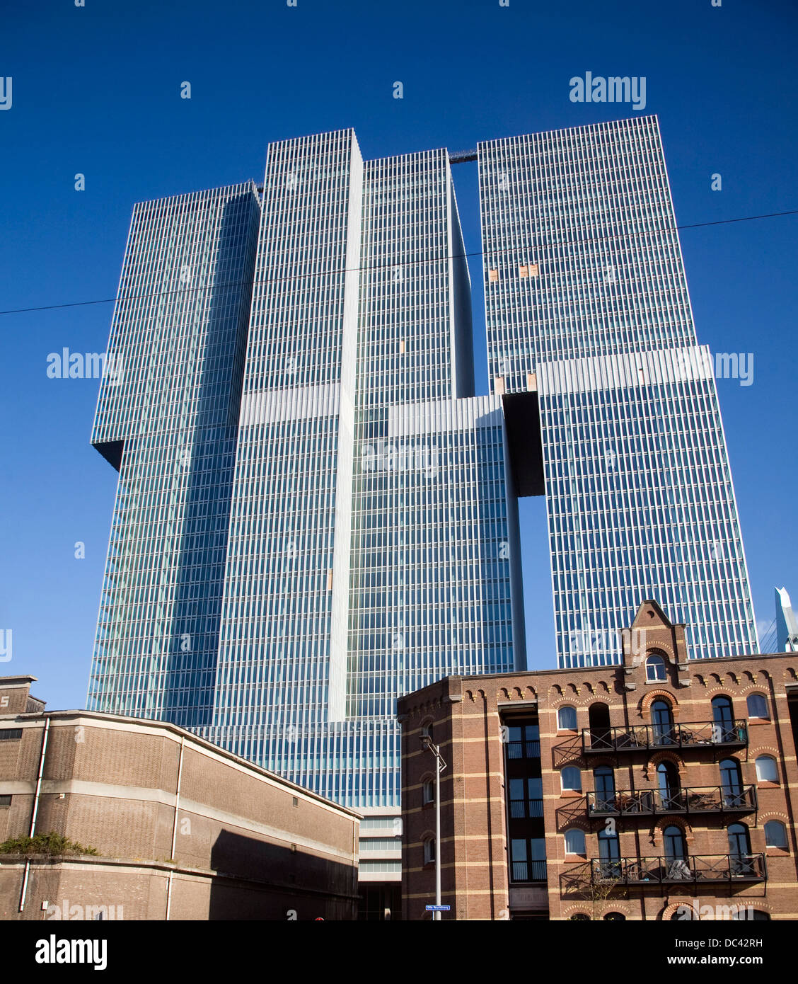 De Rotterdam vertical city building nearing external completion towers ...