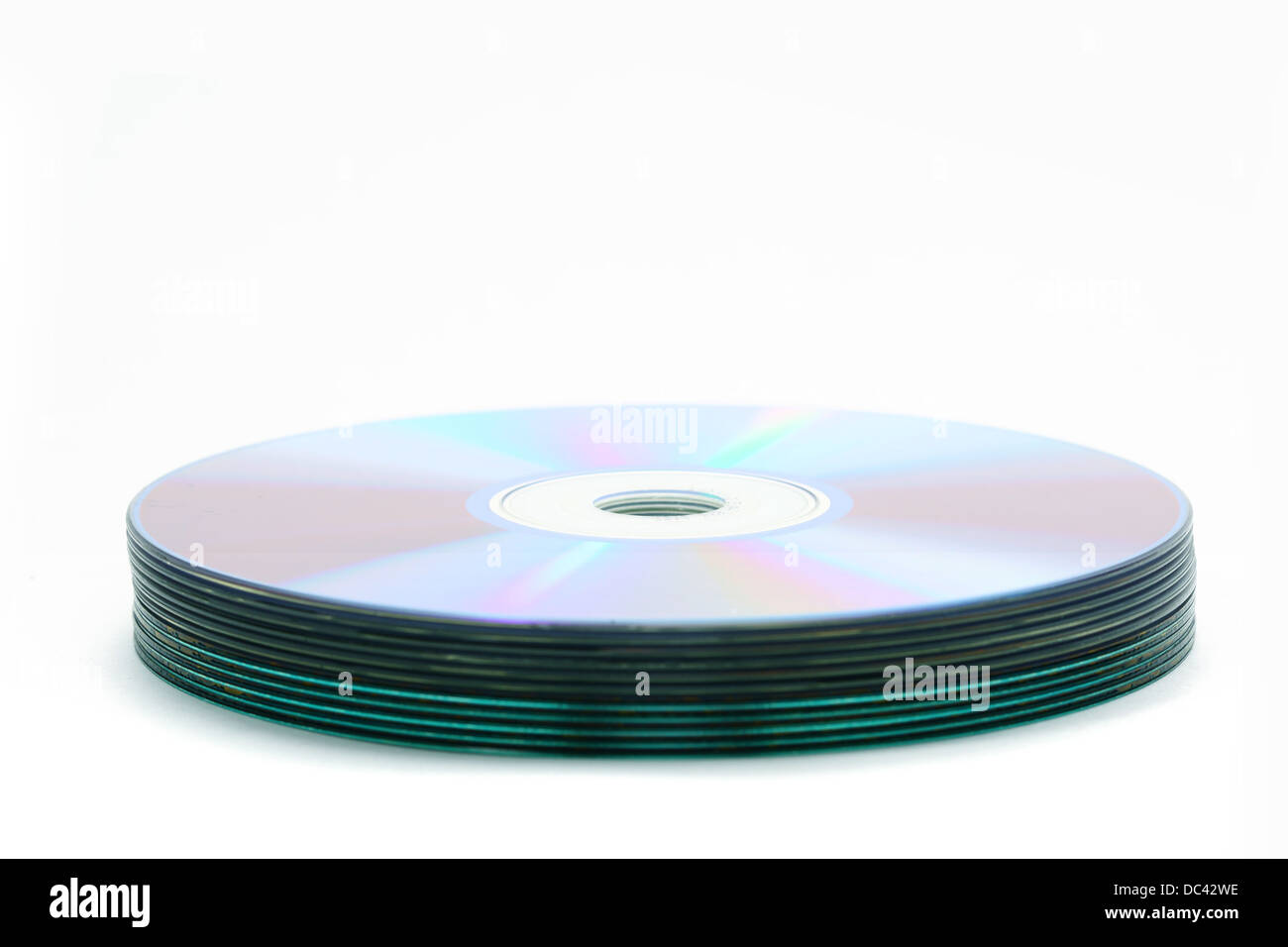 cd isolated on white background macro close up Stock Photo - Alamy