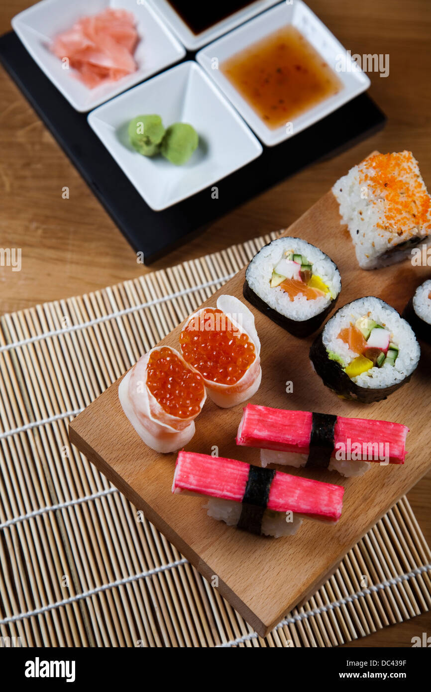 Collection of sushi Stock Photo - Alamy