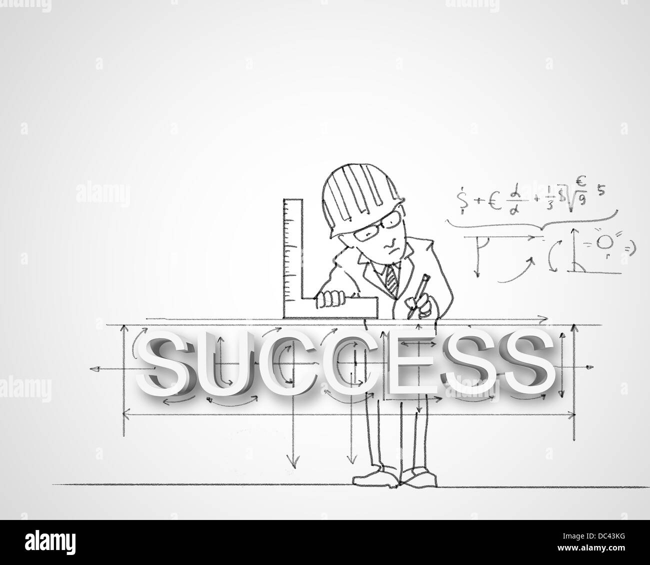 Business graph growing success growth Black and White Stock Photos ...