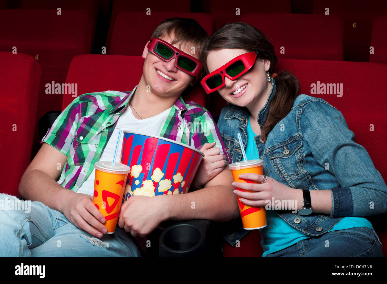 couple in cinema Stock Photo - Alamy