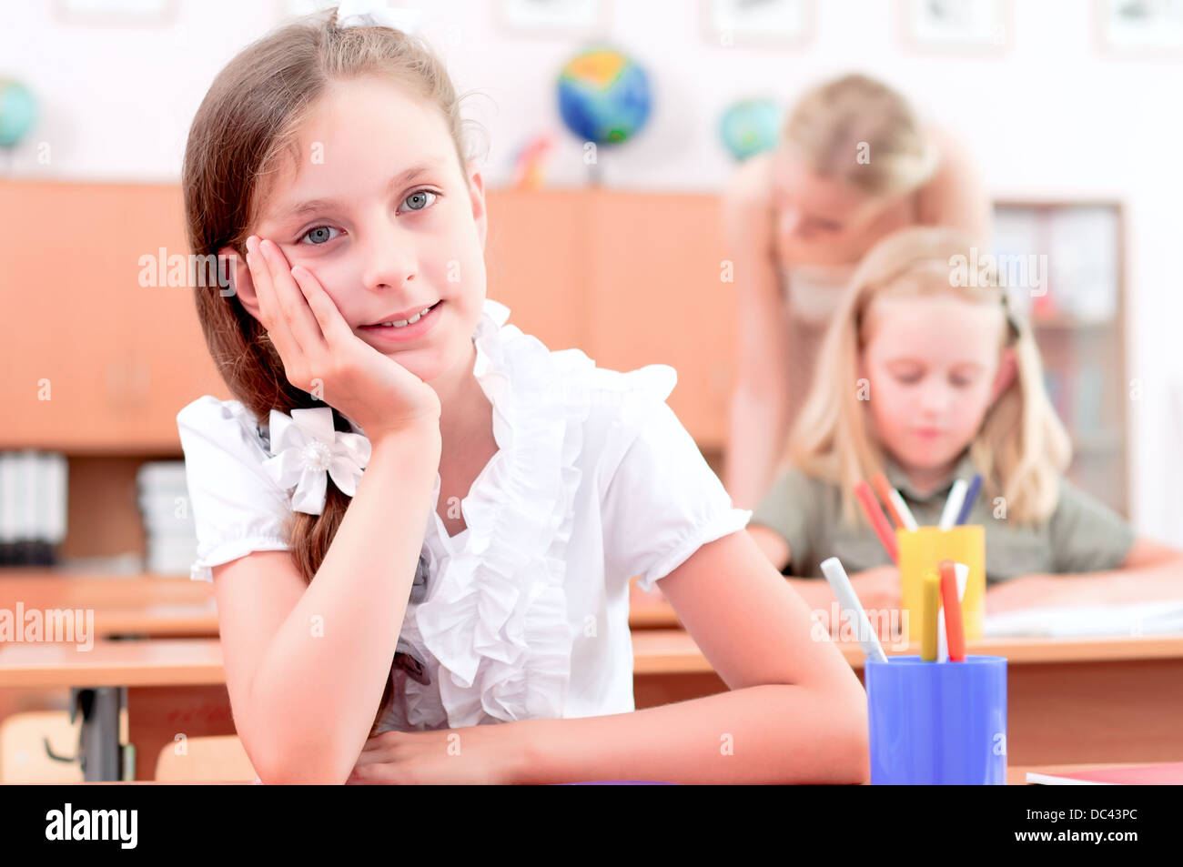pupils in classroom Stock Photo - Alamy